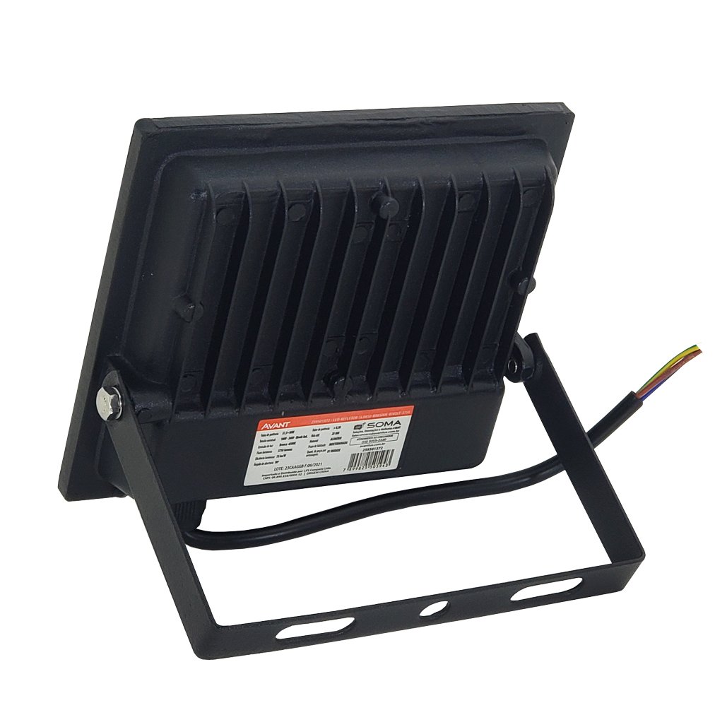 Refletor Externo Led Slim 50W 3750 Lumens Bivolt Avant