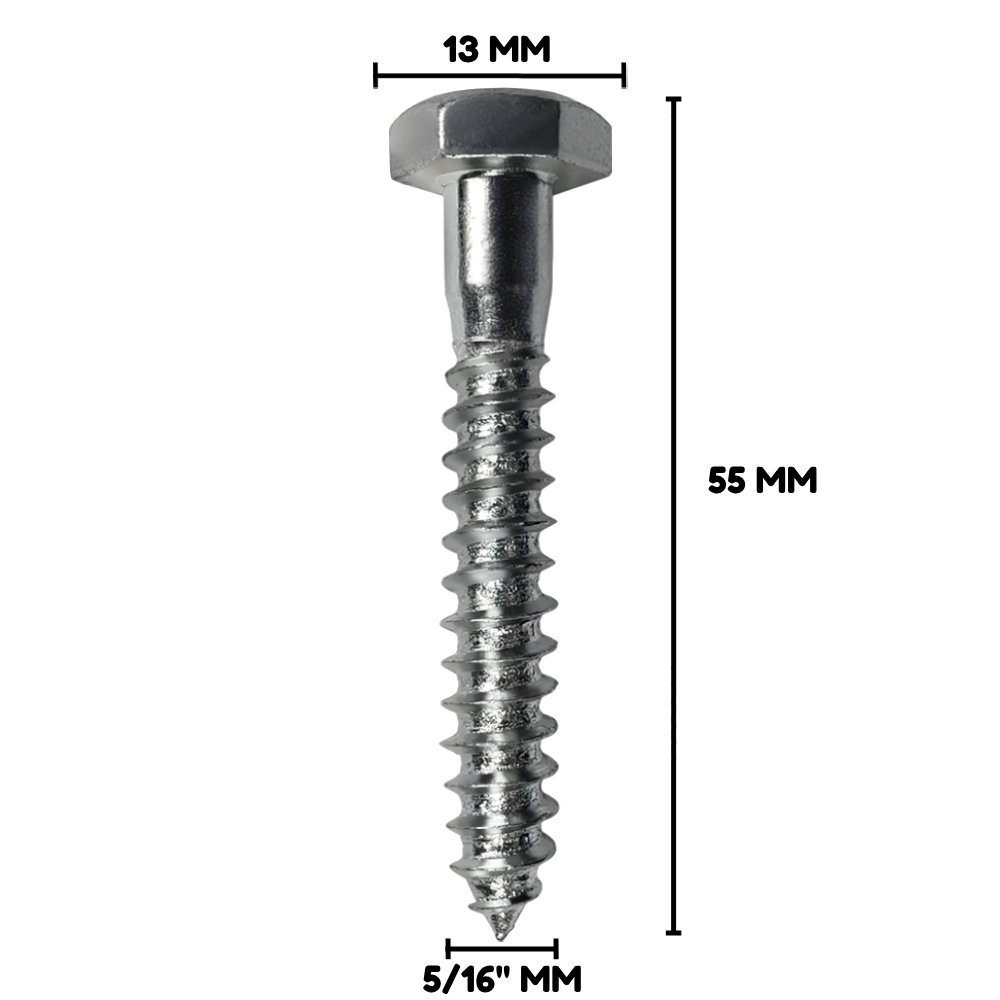 Parafuso Sextavado Soberba 5/16X55 Caixa com 225 Peças Stein!